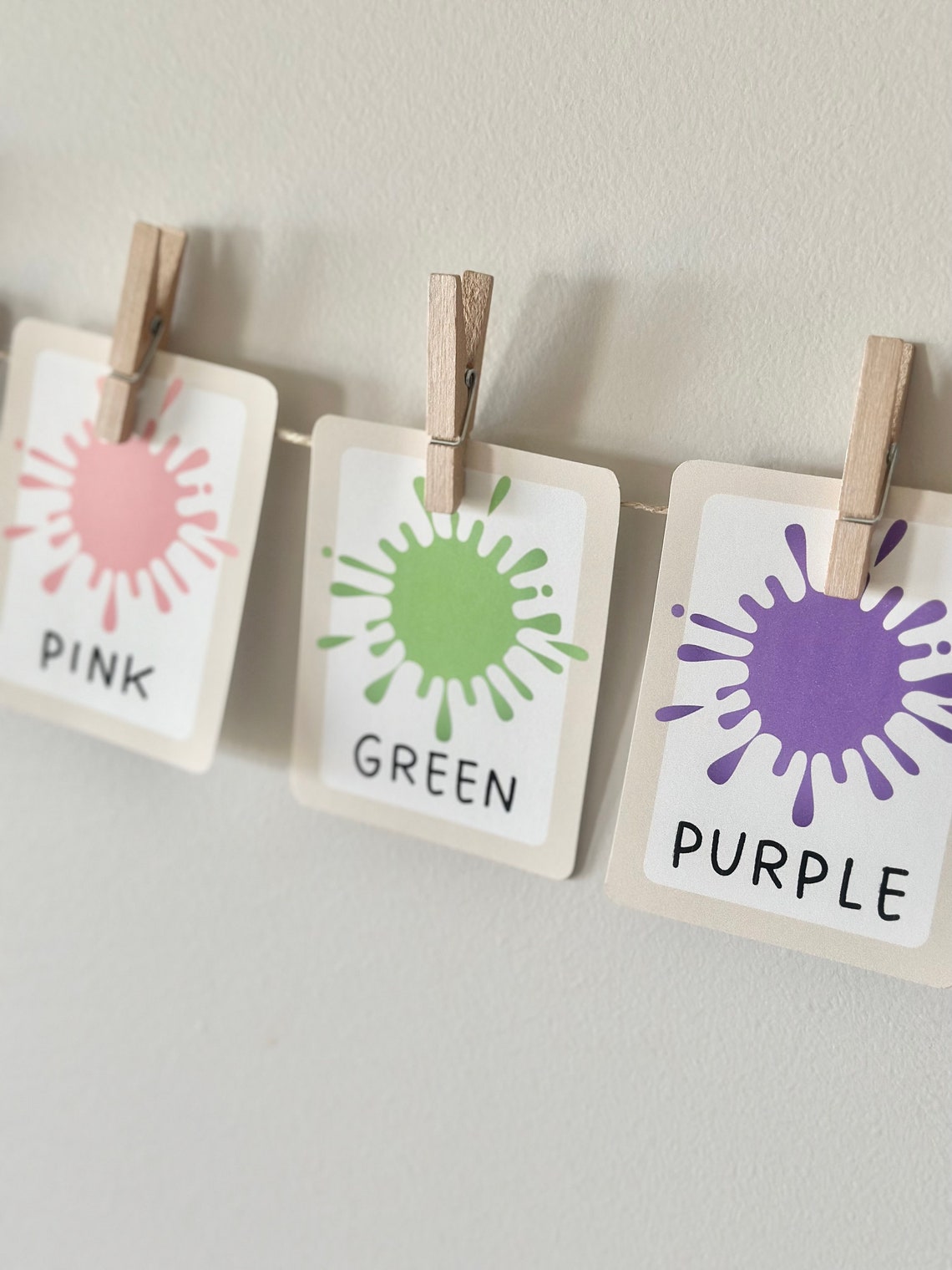 Colour Printable Flash Cards Preschool Teaching Resources - Etsy