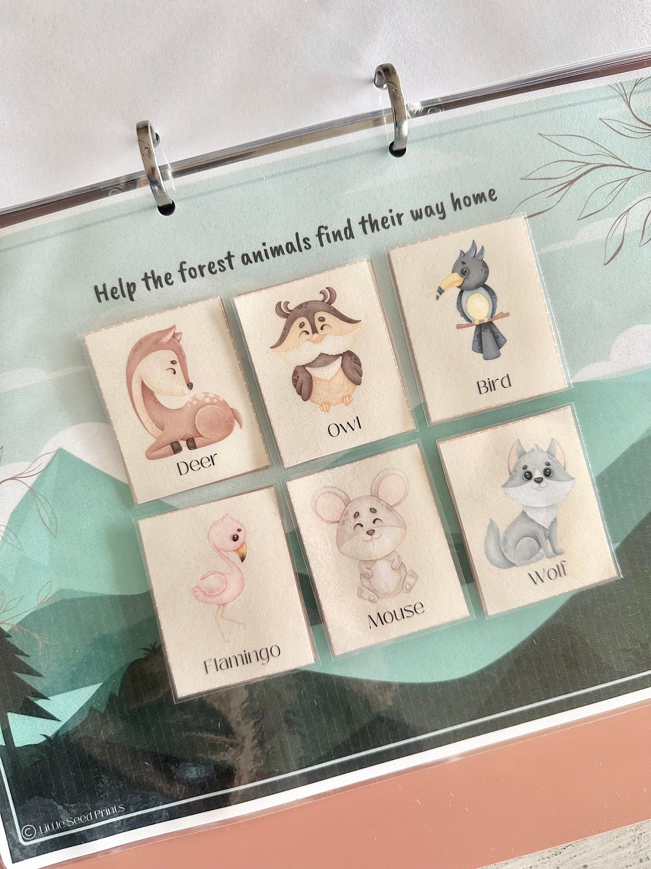 Animal Matching Game Printable Preschool Activity Toddler Resources ...