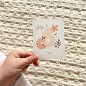 Number Flash Cards Printable Preschool Activity Counting Visual Toddler ...