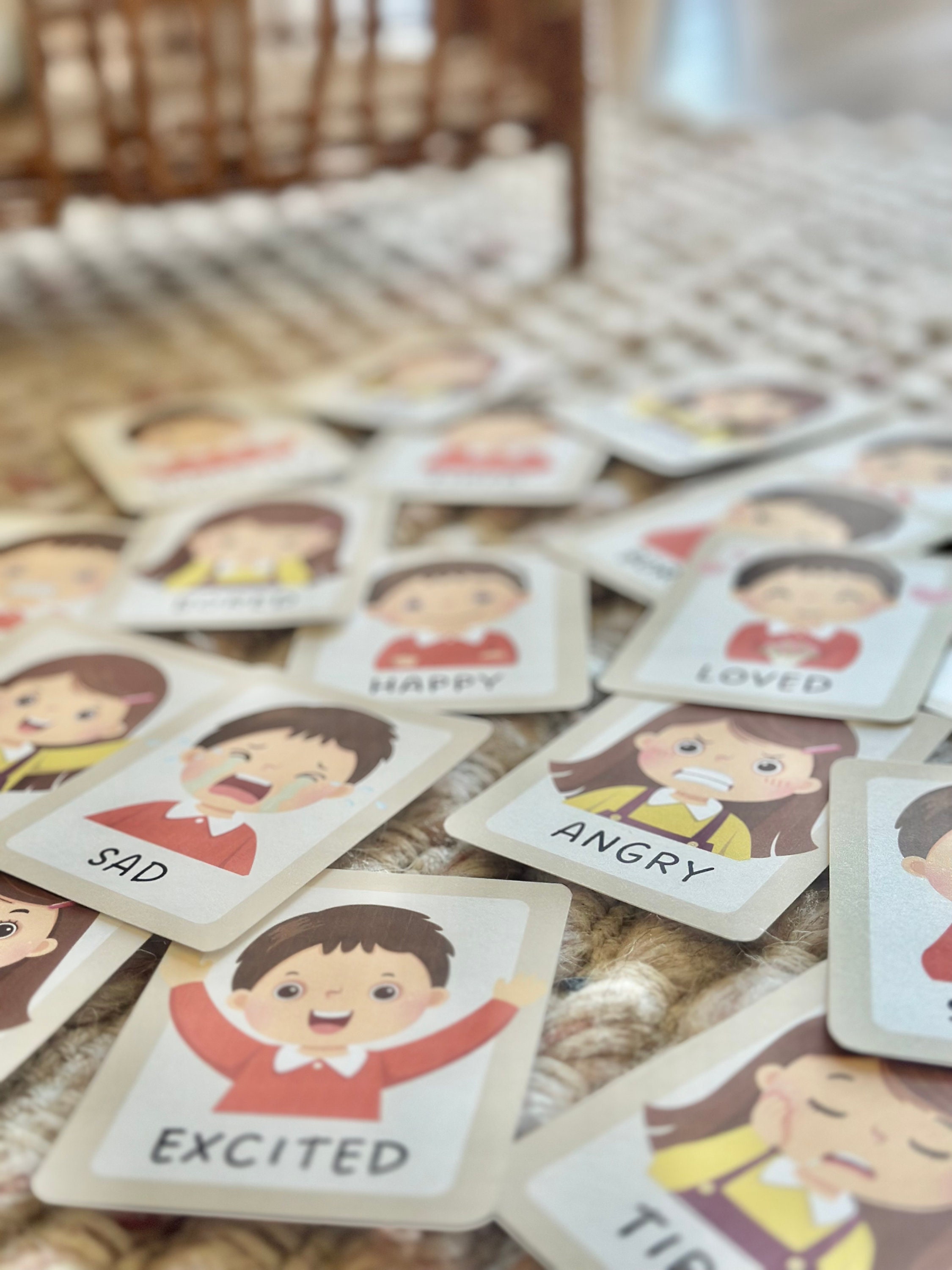 Emotion Flash Cards Printable Preschool Teaching Resources - Etsy