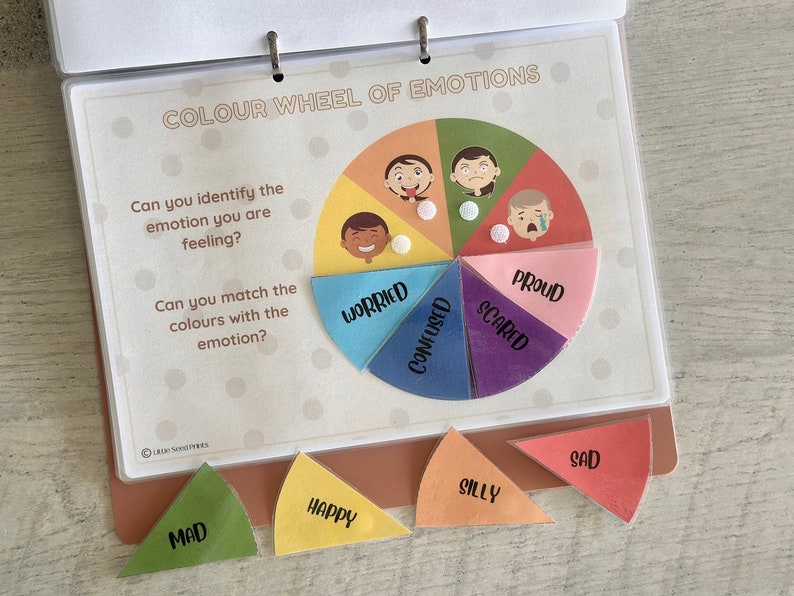 Colour Sorting Busy Book Printable Preschool Color Activity Homeschool ...