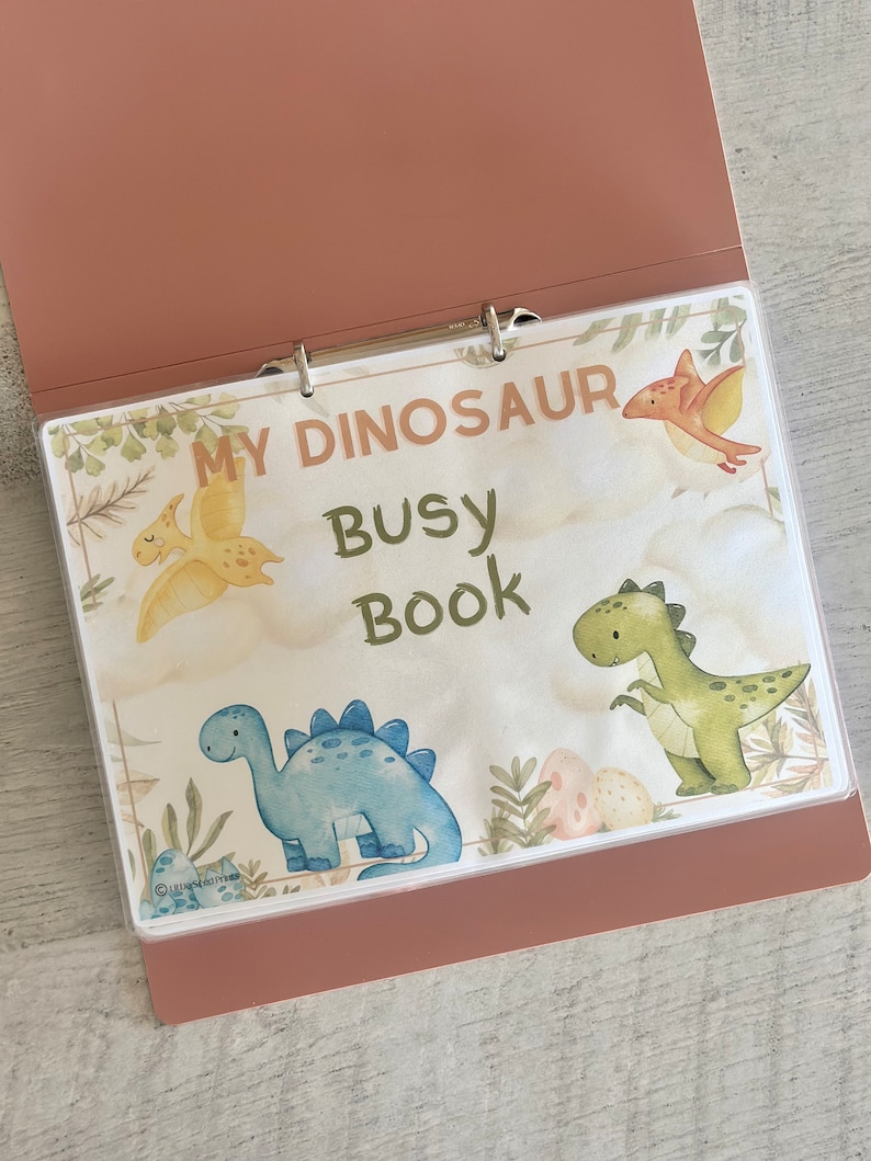 My Dinosaur Busy Book Printable Toddler Activities Preschool - Etsy