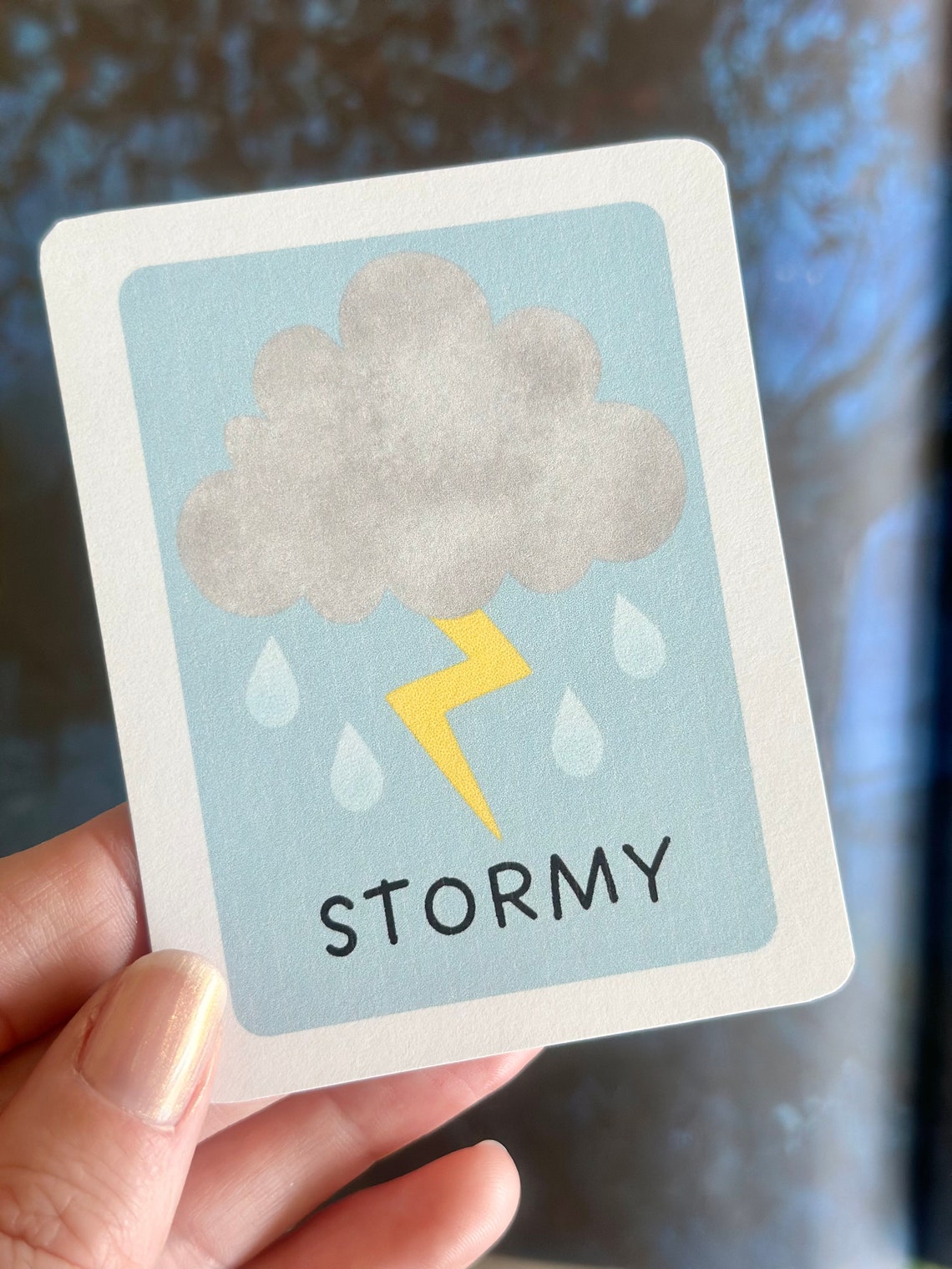 Weather Printable Flash Cards Preschool Resources Homeschool - Etsy