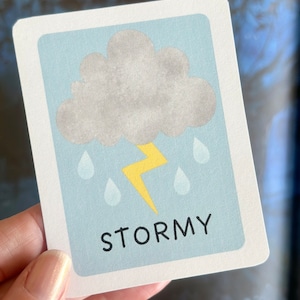 Weather Printable Flash Cards Preschool Resources Homeschool Materials ...