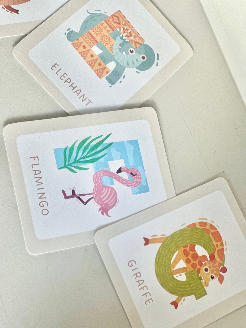 Alphabet Printable Flash Cards Preschool Resources Toddler - Etsy