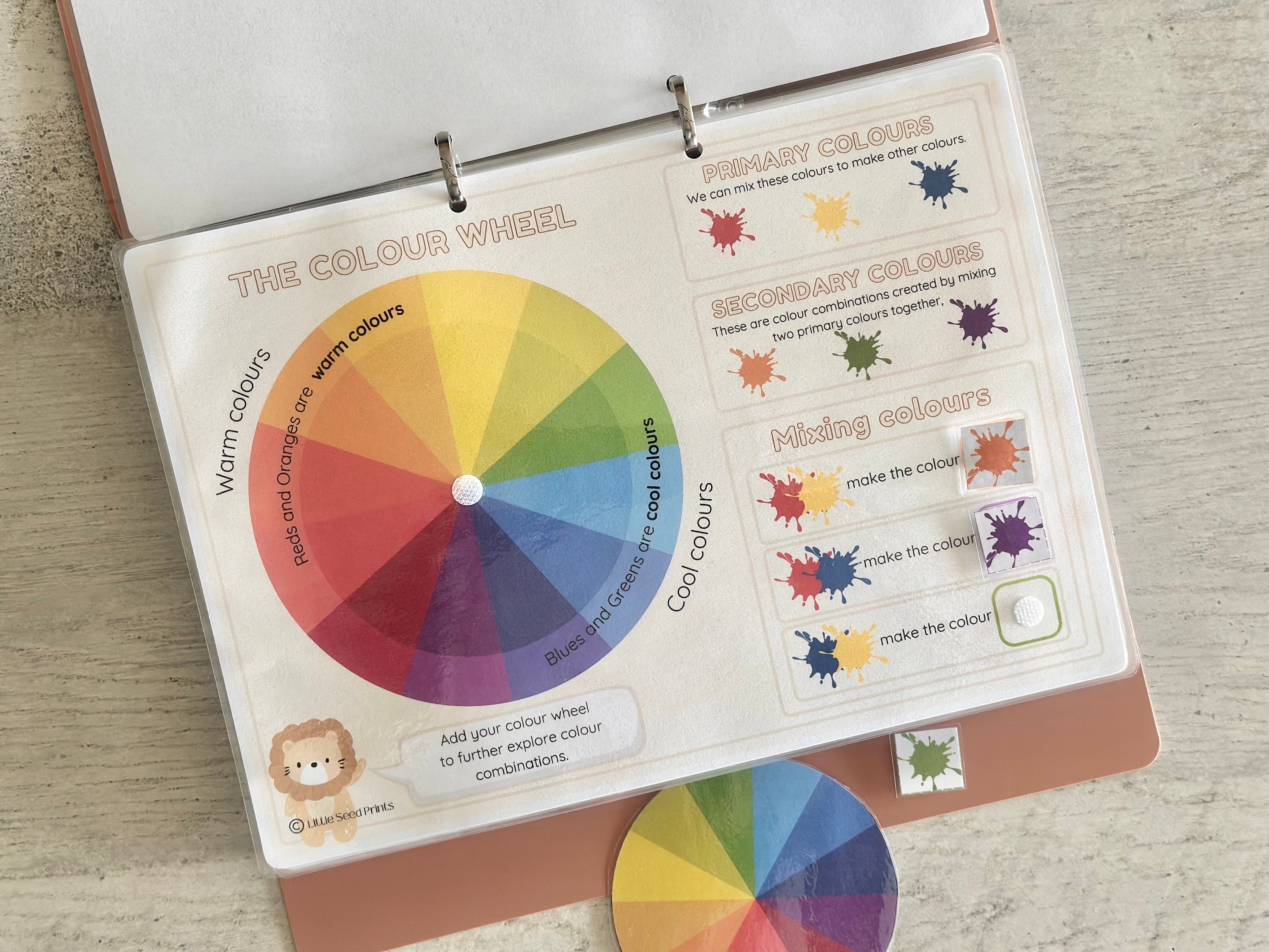 Colour Sorting Busy Book Printable Preschool Color Activity Homeschool ...