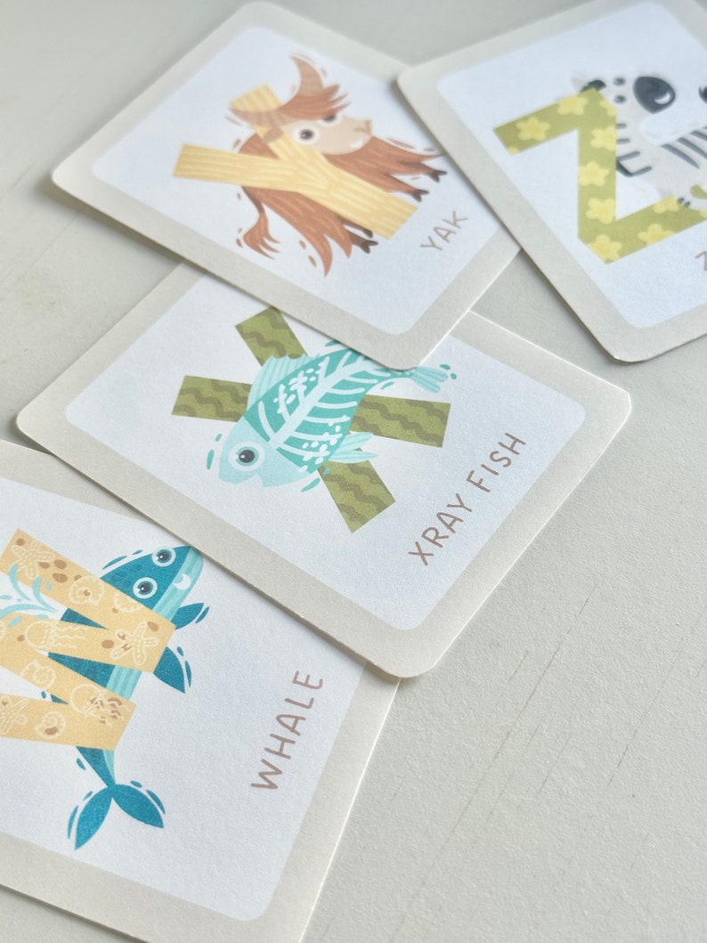 Alphabet Printable Flash Cards Preschool Resources Toddler - Etsy