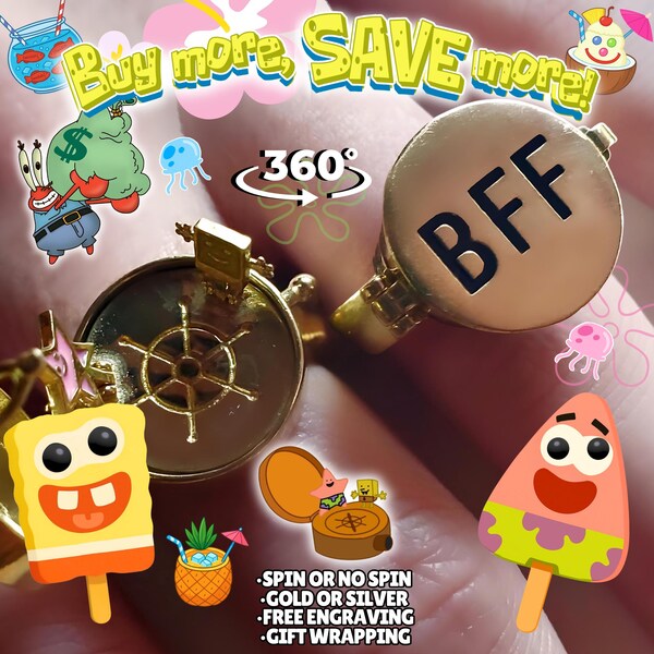 Spongebob Bff Ring - Etsy