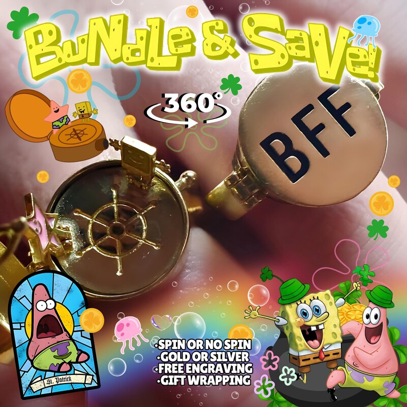 Spongebob Bff Ring - Etsy