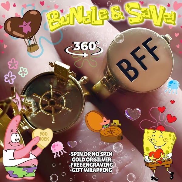 Spongebob Best Friend Forever Ring - Etsy
