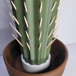 3D Printed Cactus Toothpick Holder Dispenser Fake House Plant Indoor ...