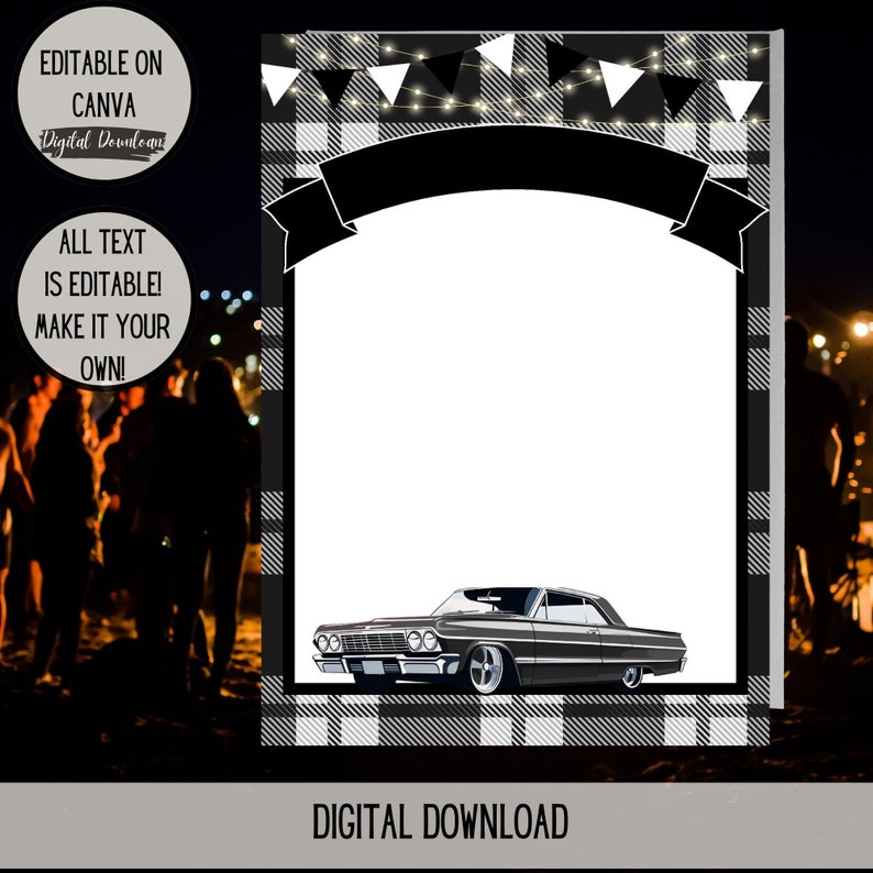 Gangsta Flannel & Friends Low Rider Party Invitation Ain't Nothin' but ...