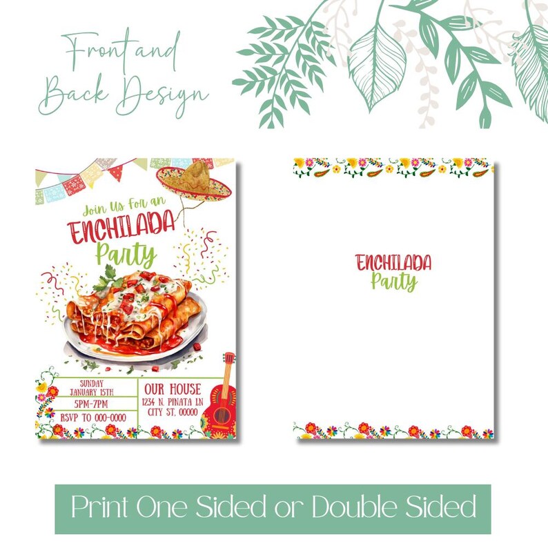 Enchilada Invitation, Fiesta Mexican, Mexican Brunch, Papel Picado ...