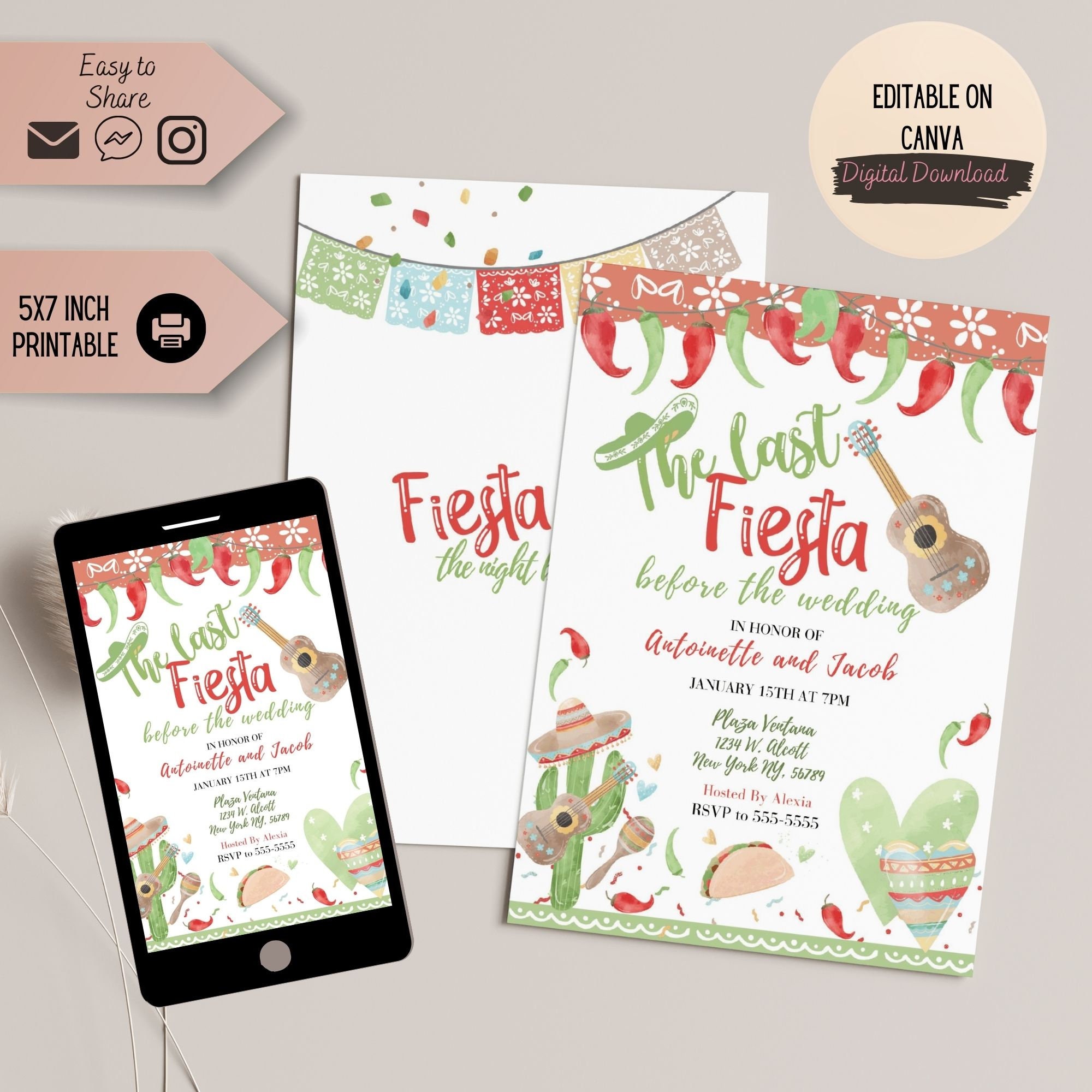 Fiesta Rehearsal Dinner Invitation | the Night Before the Big Day ...