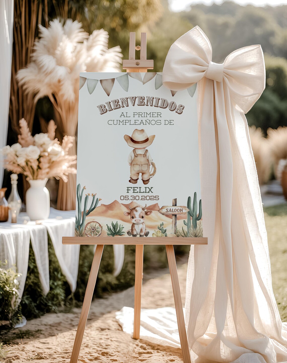 Vaquerito Welcome Sign, Cowboy Theme Party Decor, Western Welcome ...