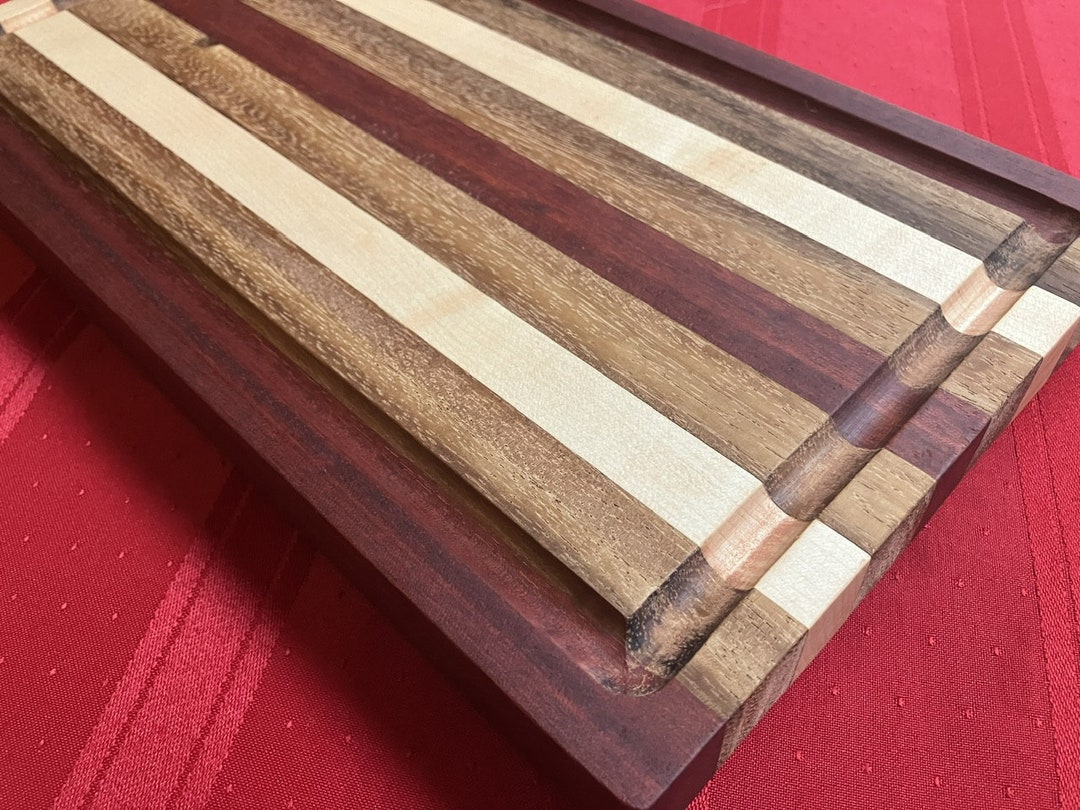 Handmade Hardwood Cutting Board Bloodwood, Monkey Pod and Maple. - Etsy