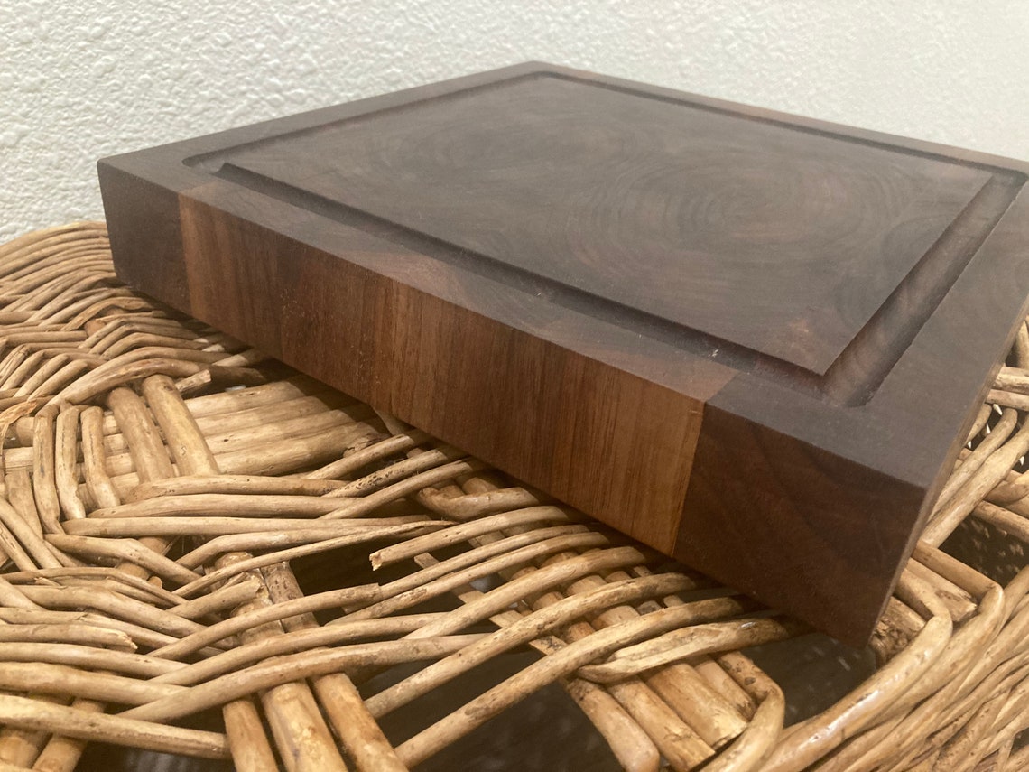 Handmade Hardwood Walnut End Grain Thick Butcher Block Cutting Board - Etsy