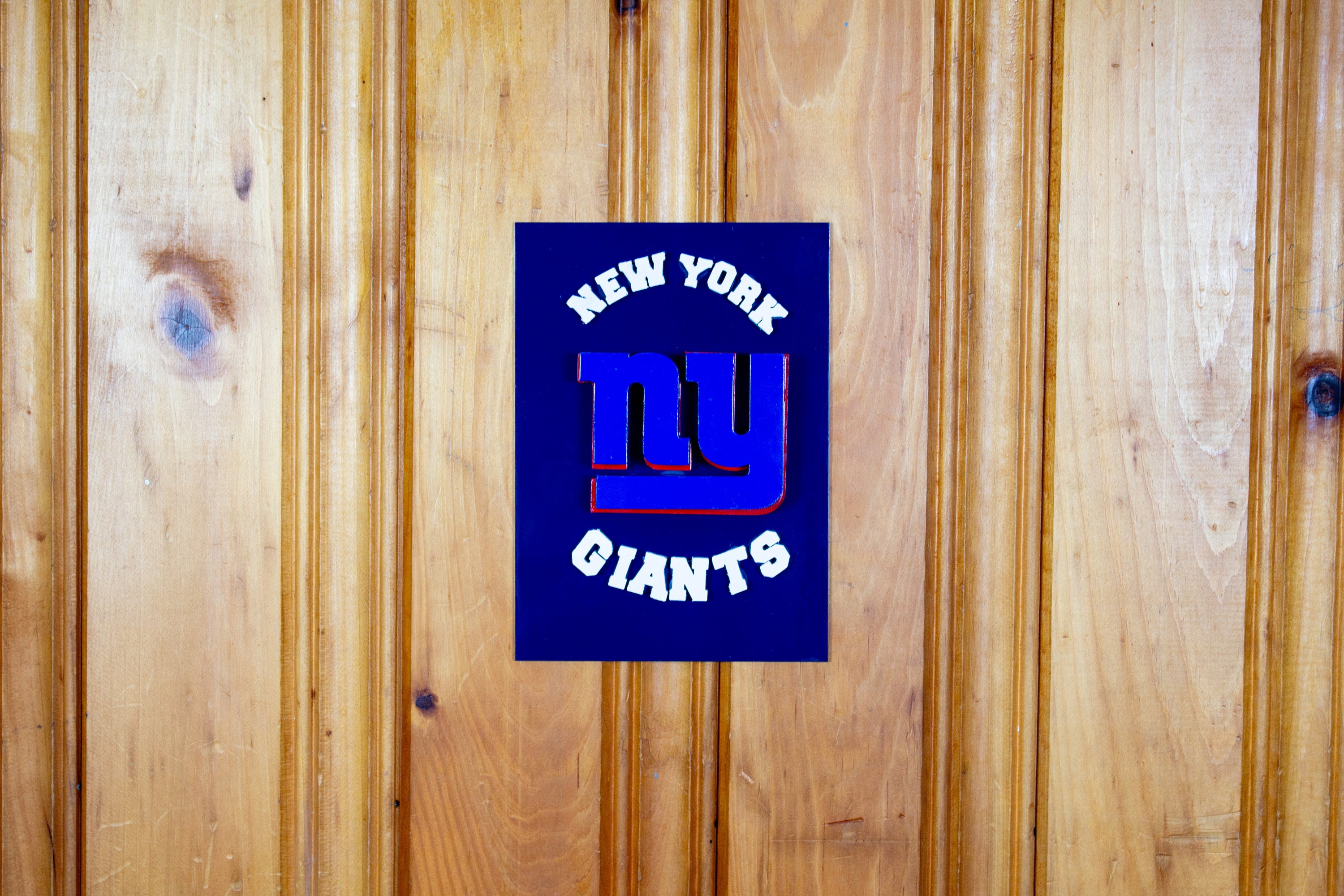 Personalized NY Giants 3D Acrylic Display: NFL Fan Decor - Etsy