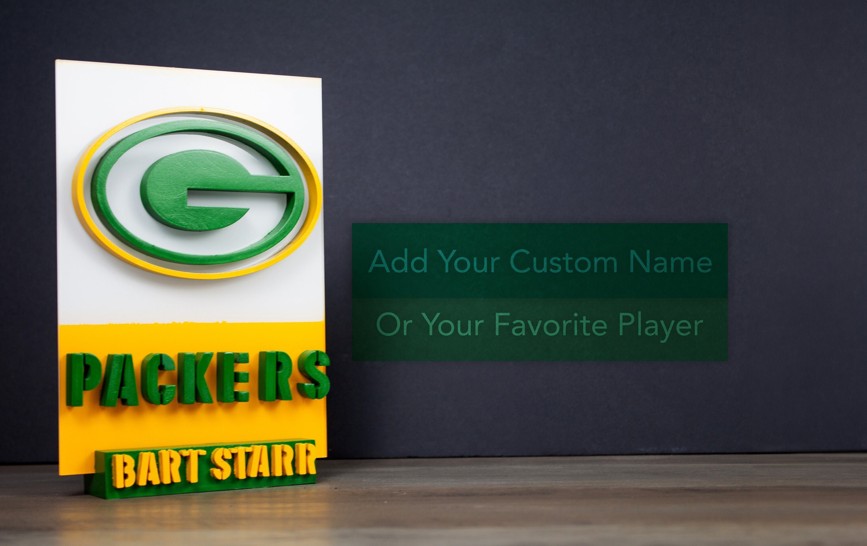 Personalized Green Bay Packers 3D Acrylic Cheese | NFL Fan Decor - Etsy