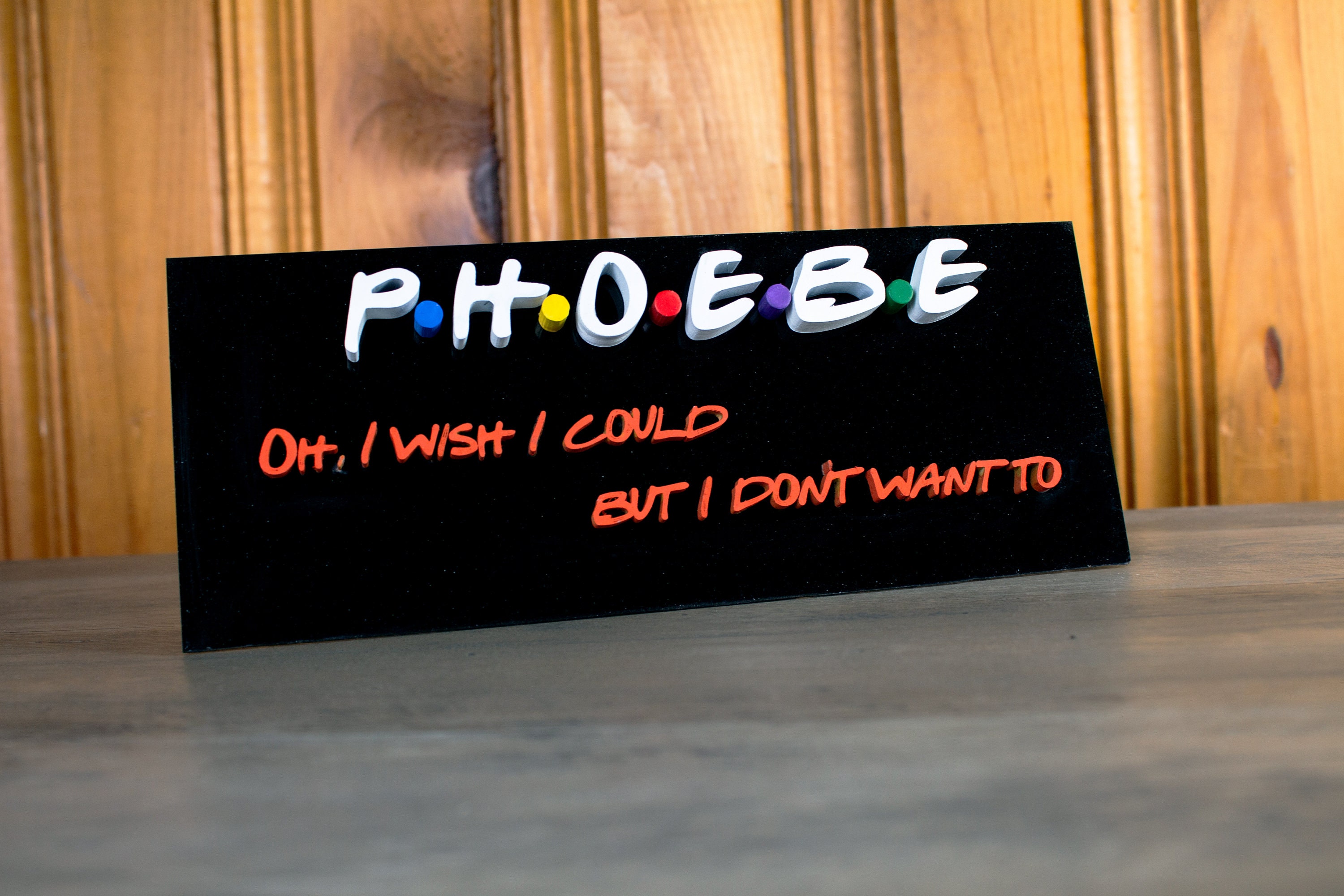 Friends TV Show 3D Quote Sign Display Wall Mount or Stand Iconic Quotes ...