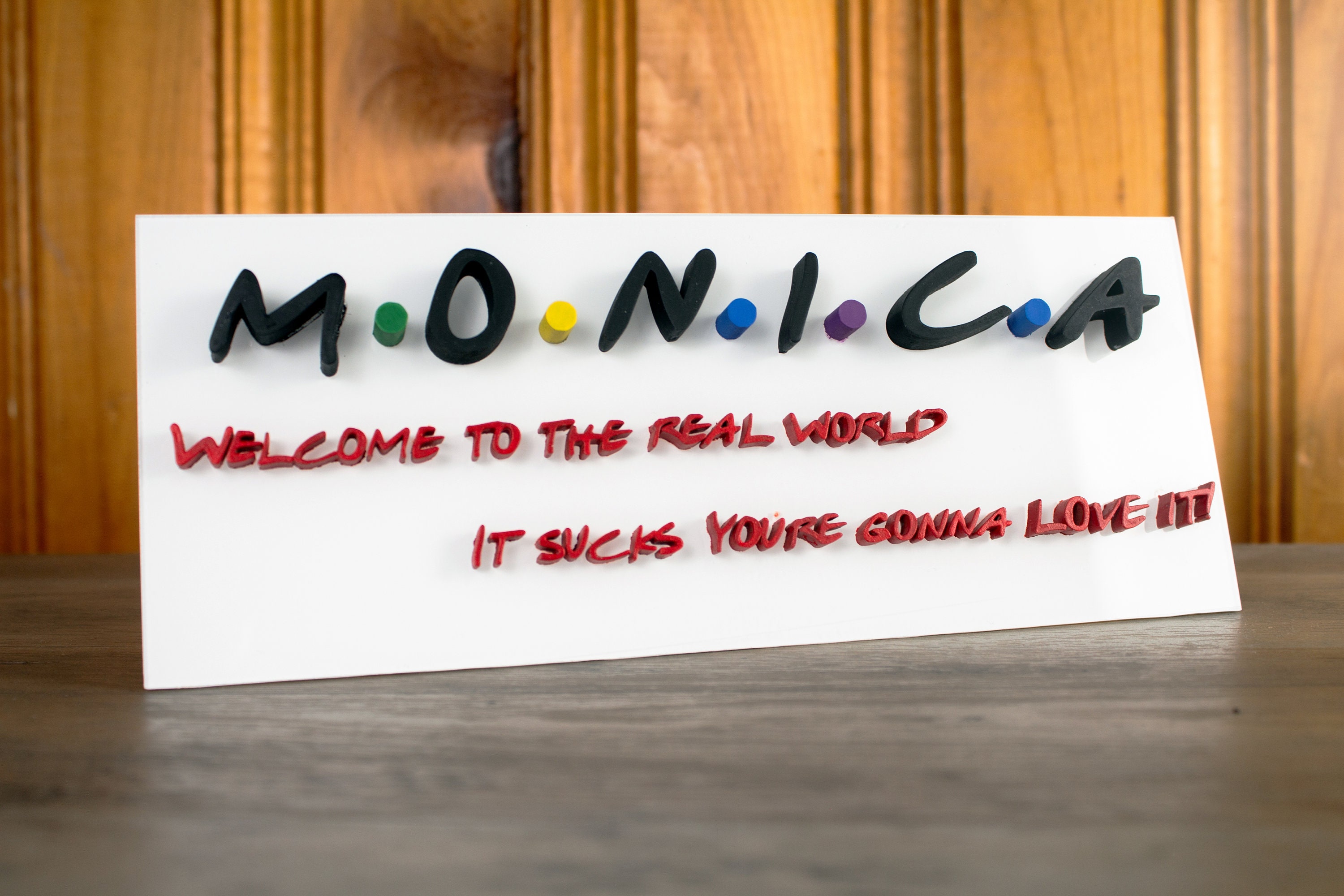 Friends TV Show 3D Quote Sign Display Wall Mount or Stand Iconic Quotes ...