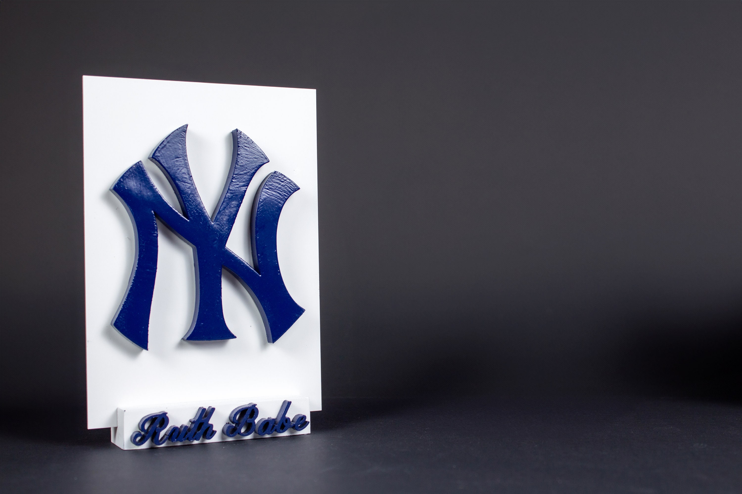 Yankees 3D Display | Personalized Name | Display Stand Sign | Sports ...