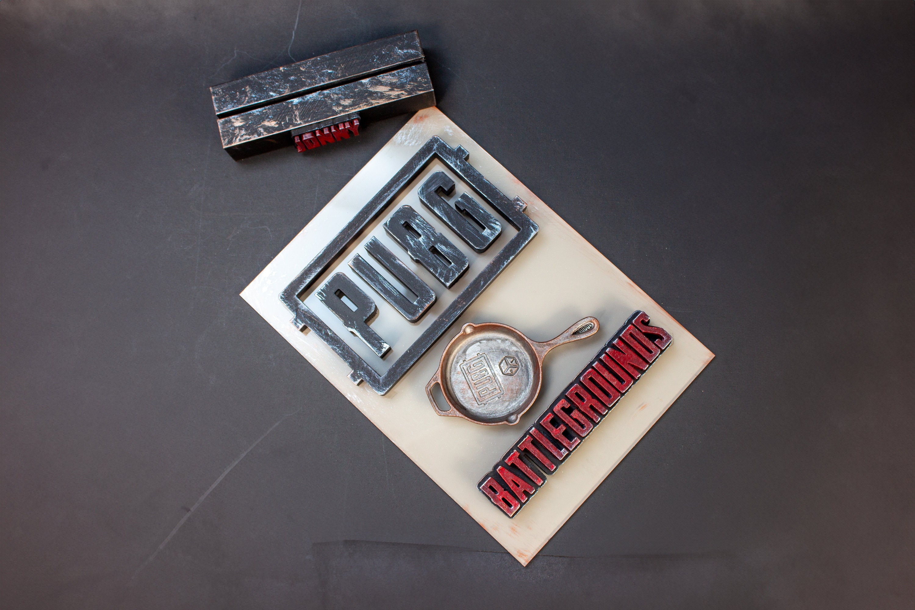 Personalized PUBG 3D Acrylic Display | Custom Gaming Decor | Hand ...