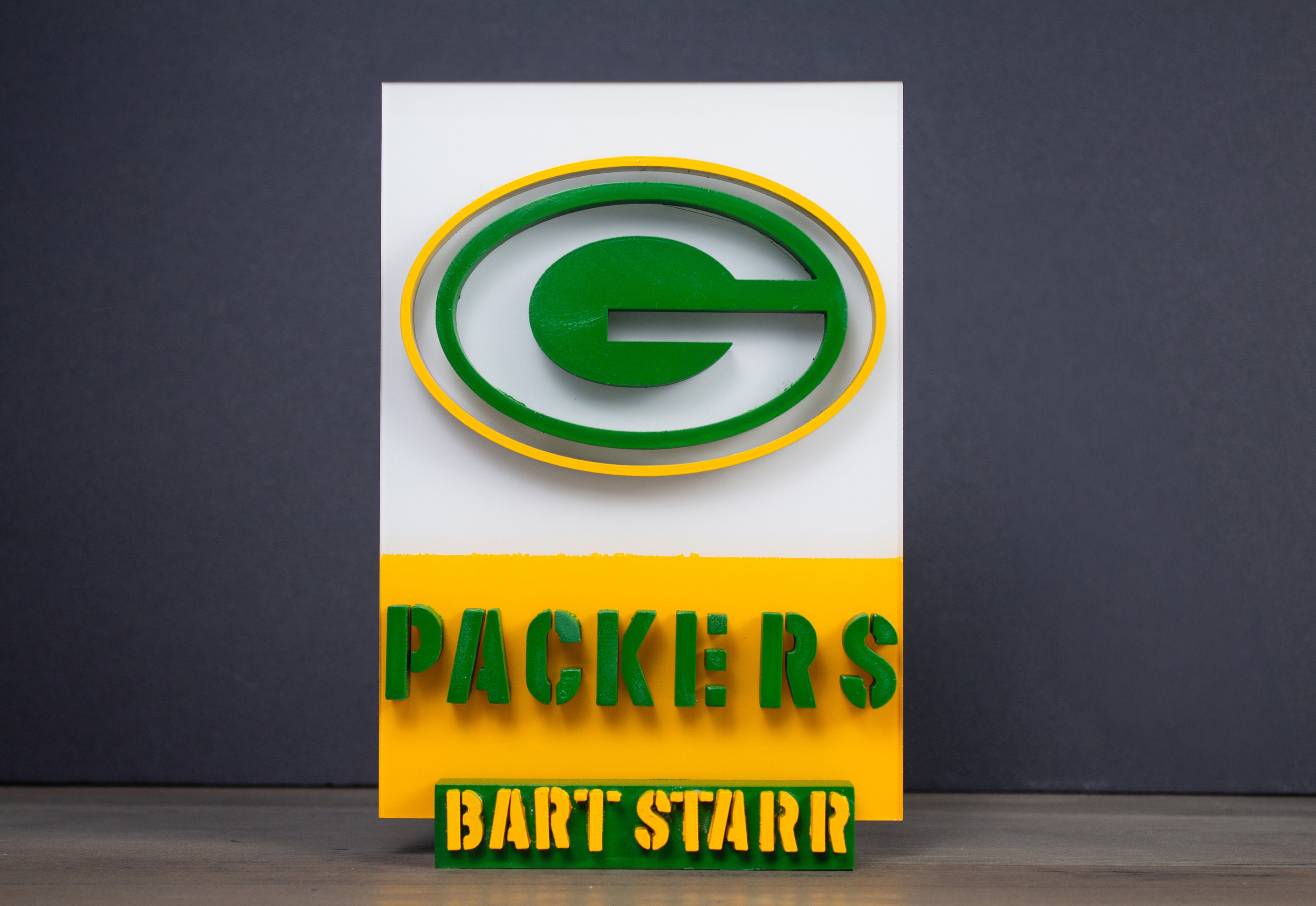Personalized Green Bay Packers 3D Acrylic Cheese | NFL Fan Decor - Etsy