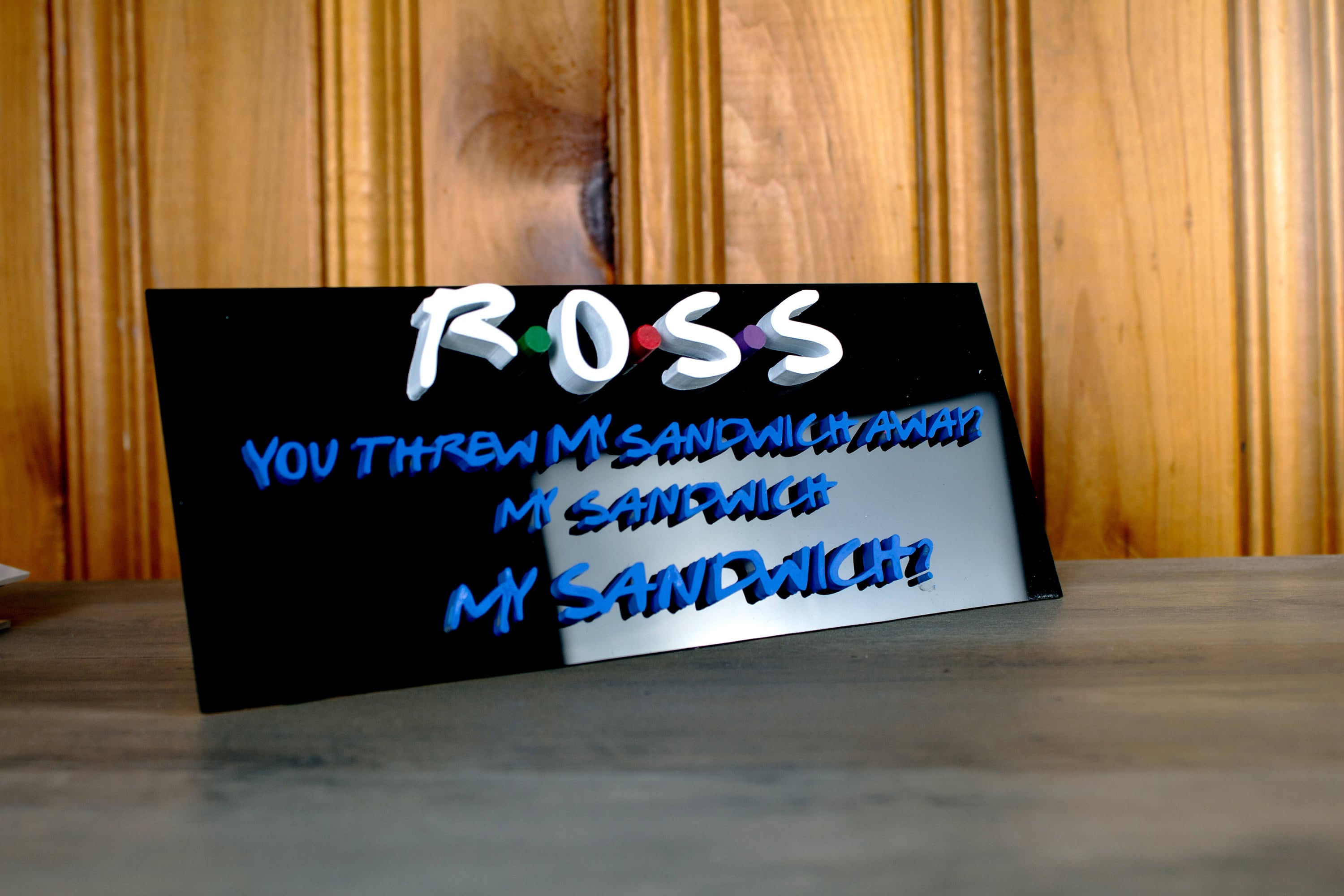 Friends TV Show 3D Quote Sign Display Wall Mount or Stand Iconic Quotes ...