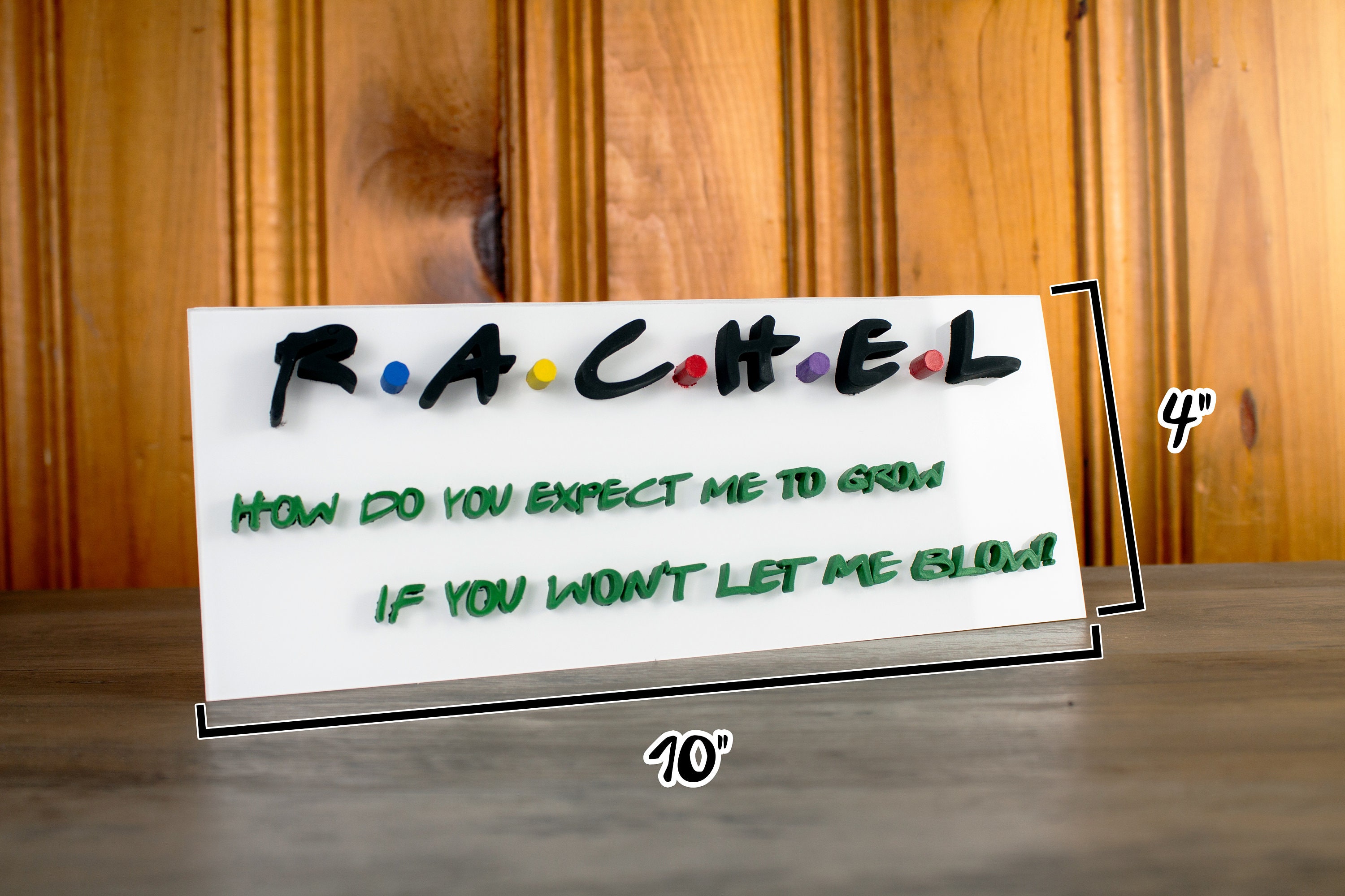 Friends TV Show 3D Quote Sign Display Wall Mount or Stand Iconic Quotes ...