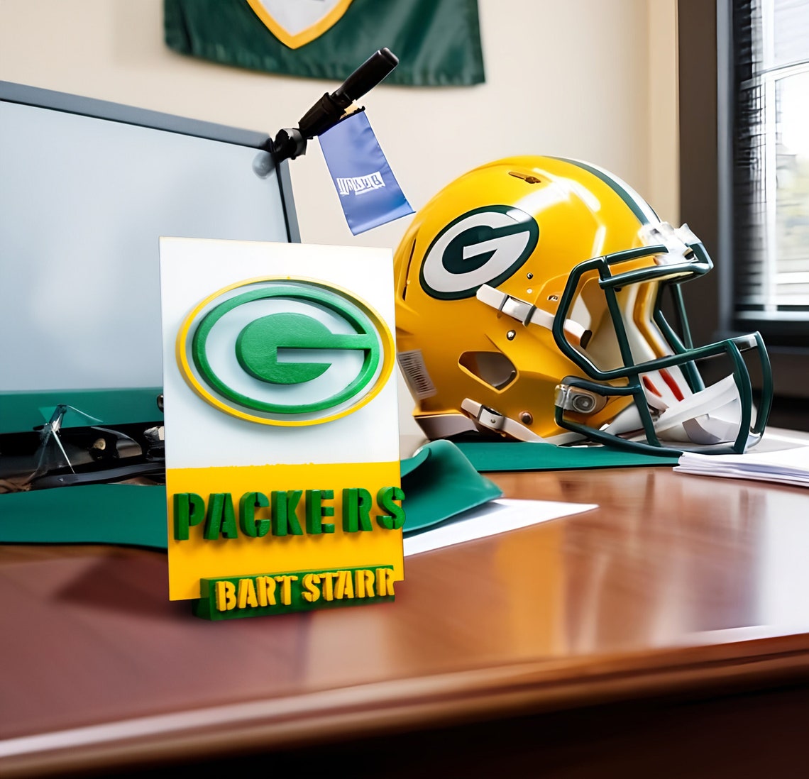 Personalized Green Bay Packers 3D Acrylic Cheese | NFL Fan Decor - Etsy