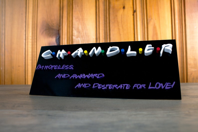 Friends TV Show 3D Quote Sign Display Wall Mount or Stand Iconic Quotes ...