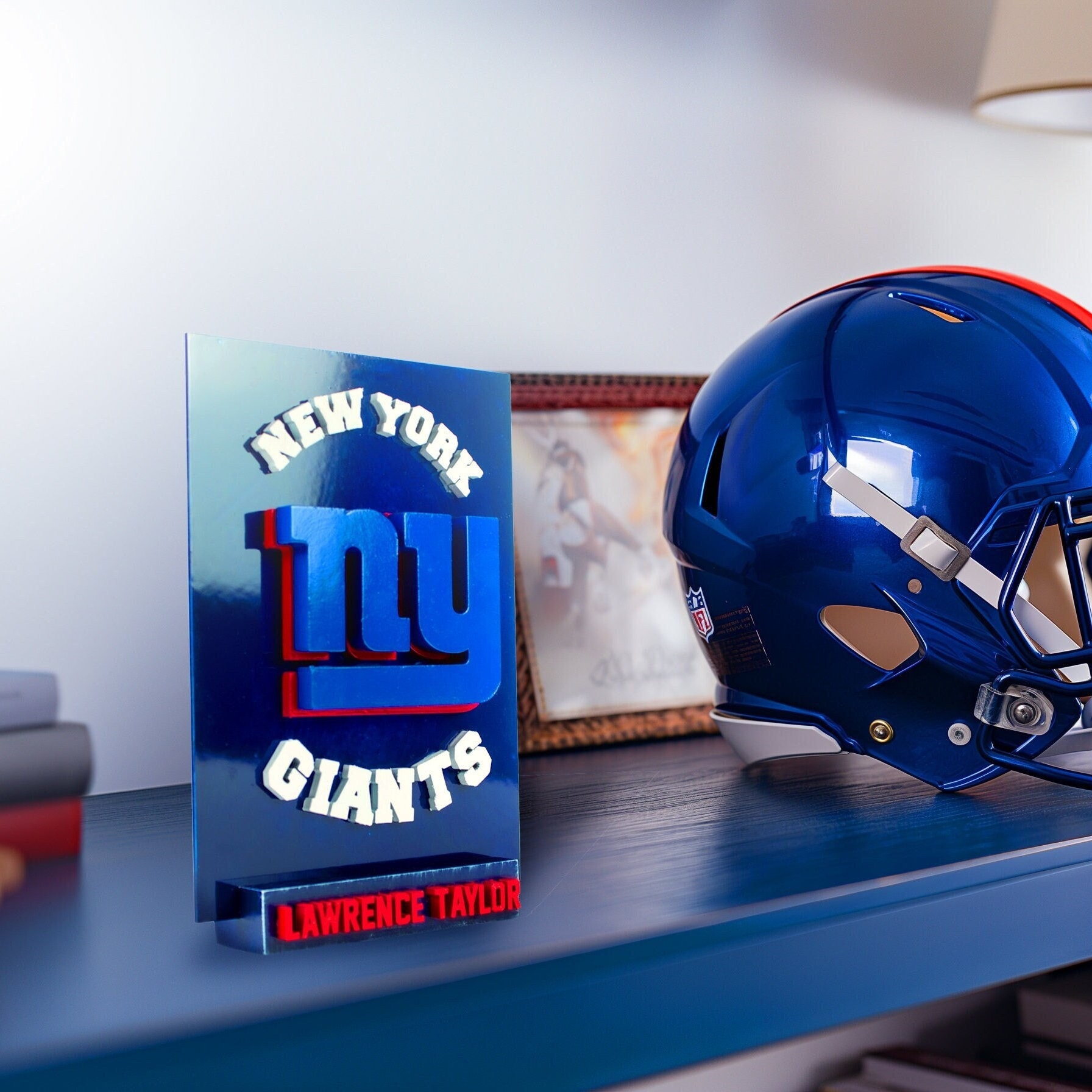 NY Giants 3D Acrylic Display Personalized Name Wall Mount or Stand NFL ...
