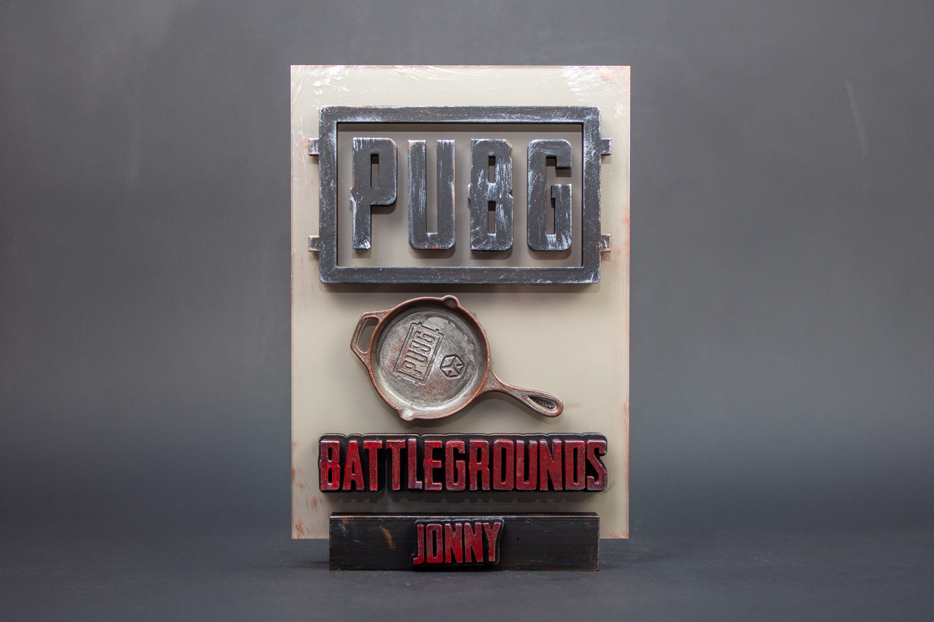 Personalized PUBG 3D Acrylic Display | Custom Gaming Decor | Hand ...