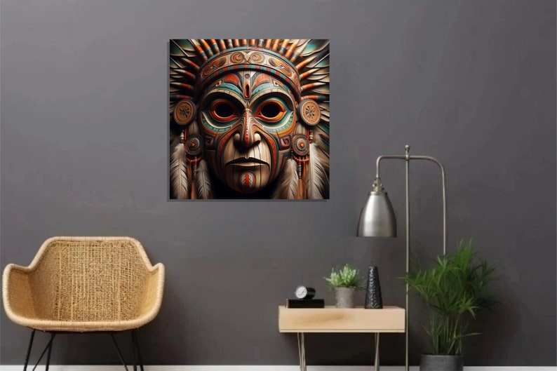 Native Americans Canvas Wall Art Indigenous Tribal Decor Canvas Wall ...