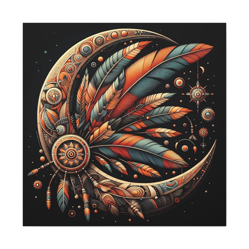 Native Americans Canvas Wall Art Indigenous Tribal Decor Canvas Wall ...