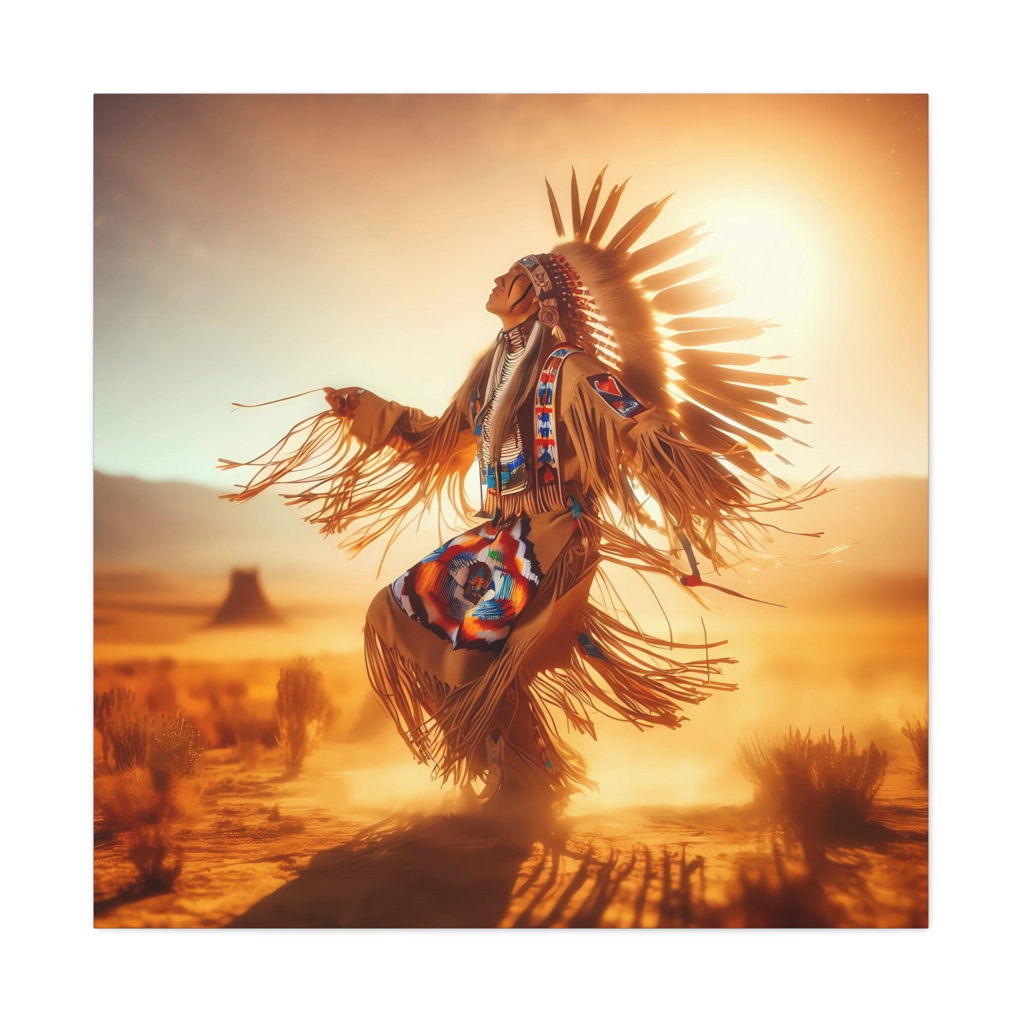 Native American Canvas Wall Art Indigenous Tribal Decor Canvas Wall ...