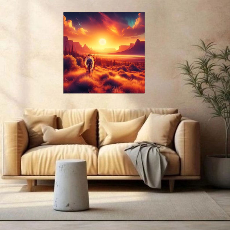Native Americans Canvas Wall Art Indigenous Tribal Decor Canvas Wall ...