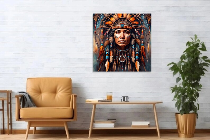 Native Americans Canvas Wall Art Indigenous Tribal Decor Canvas Wall ...