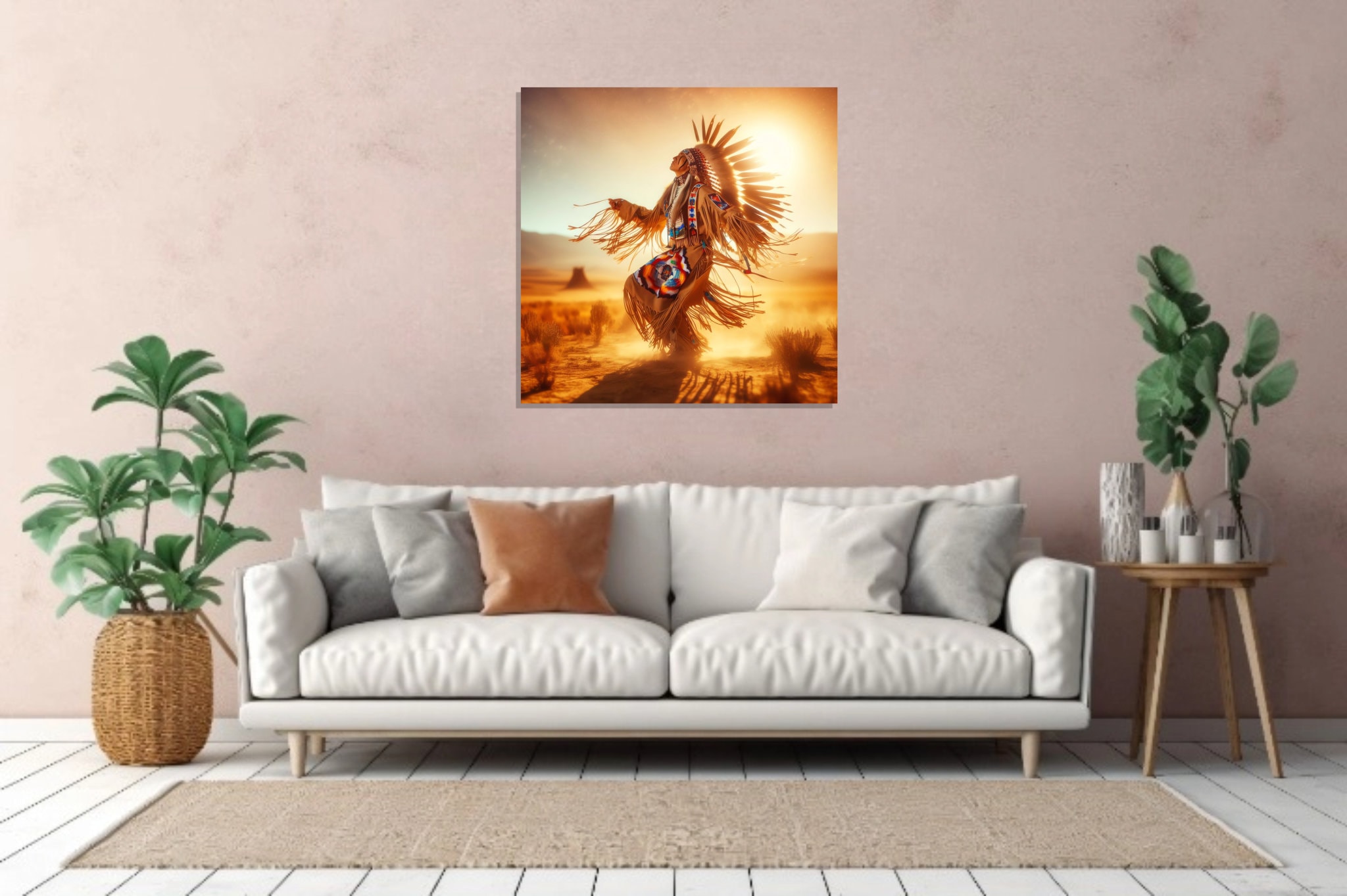 Native American Canvas Wall Art Indigenous Tribal Decor Canvas Wall ...