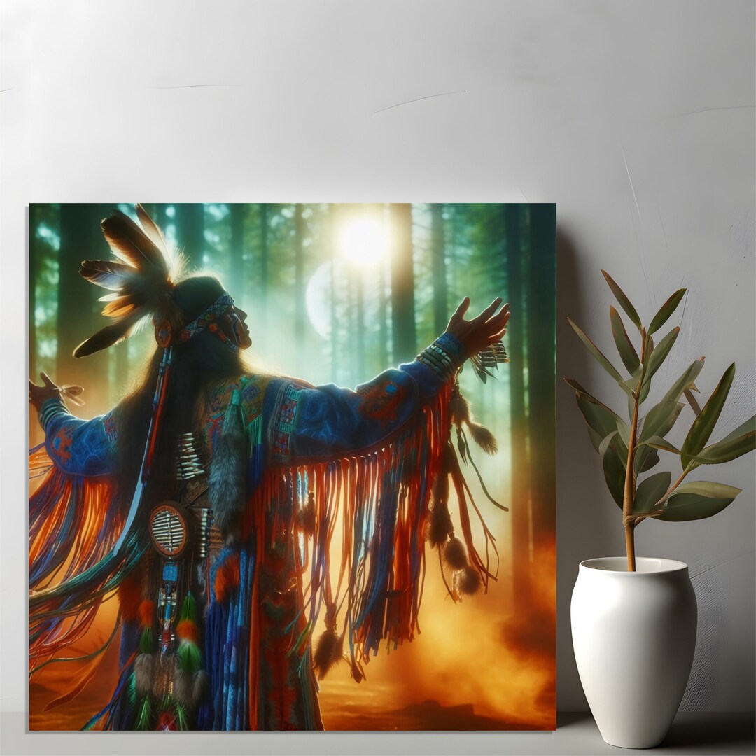 Native Americans Canvas Wall Art Indigenous Tribal Decor Canvas Wall ...