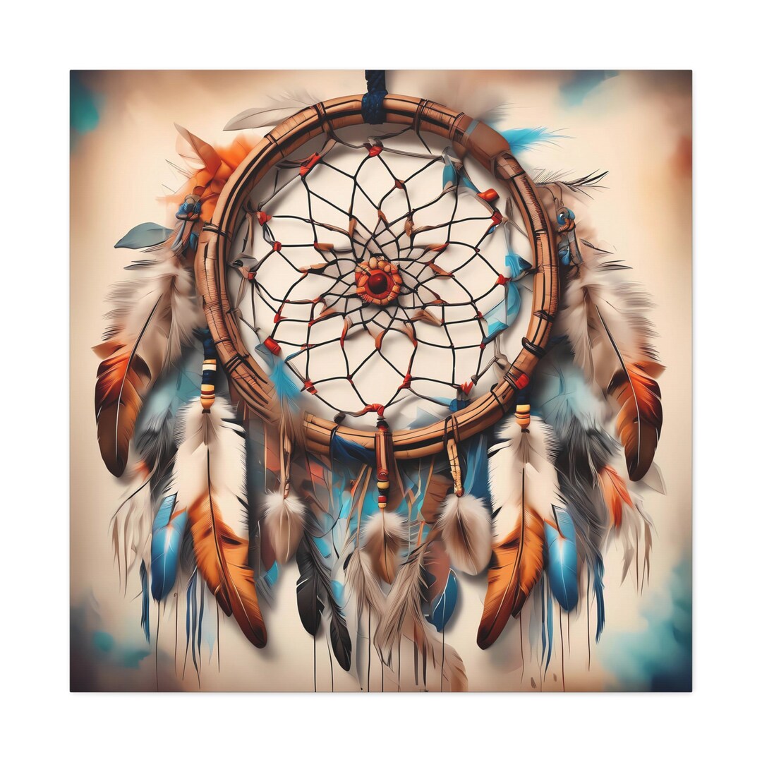 Native American Canvas Wall Art Indigenous Tribal - Etsy