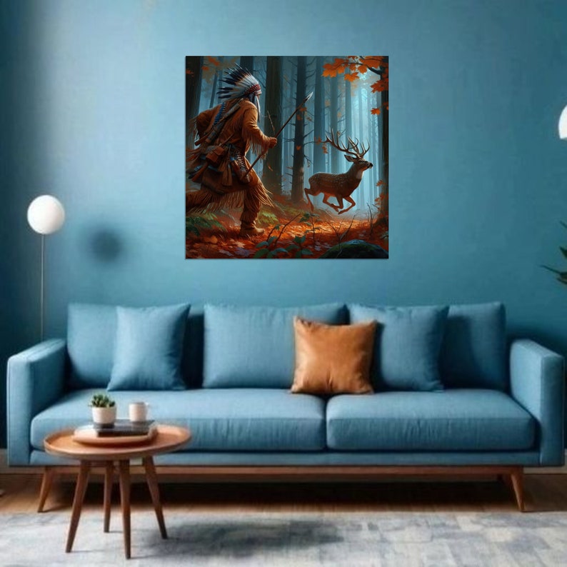 Native Americans Canvas Wall Art Indigenous Tribal Decor Canvas Wall ...