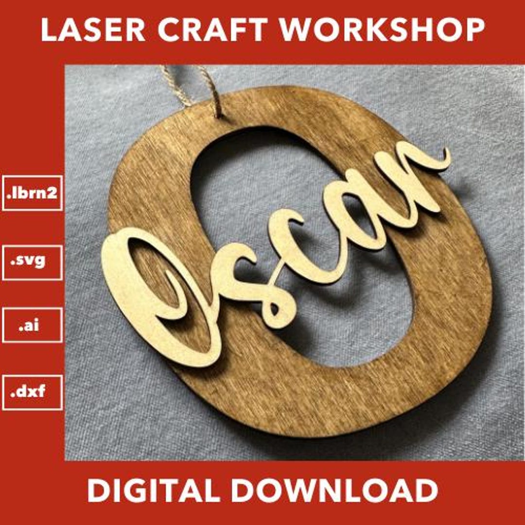 Personalised Initial Name Sign: Laser Cut File (digital Download) - Etsy UK