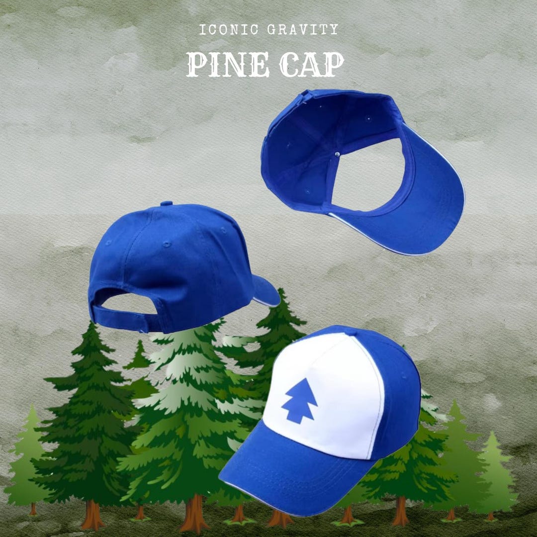Dipper Pine Iconic Blue Cap,perfect for Fans and Cosplay, Inspired by ...