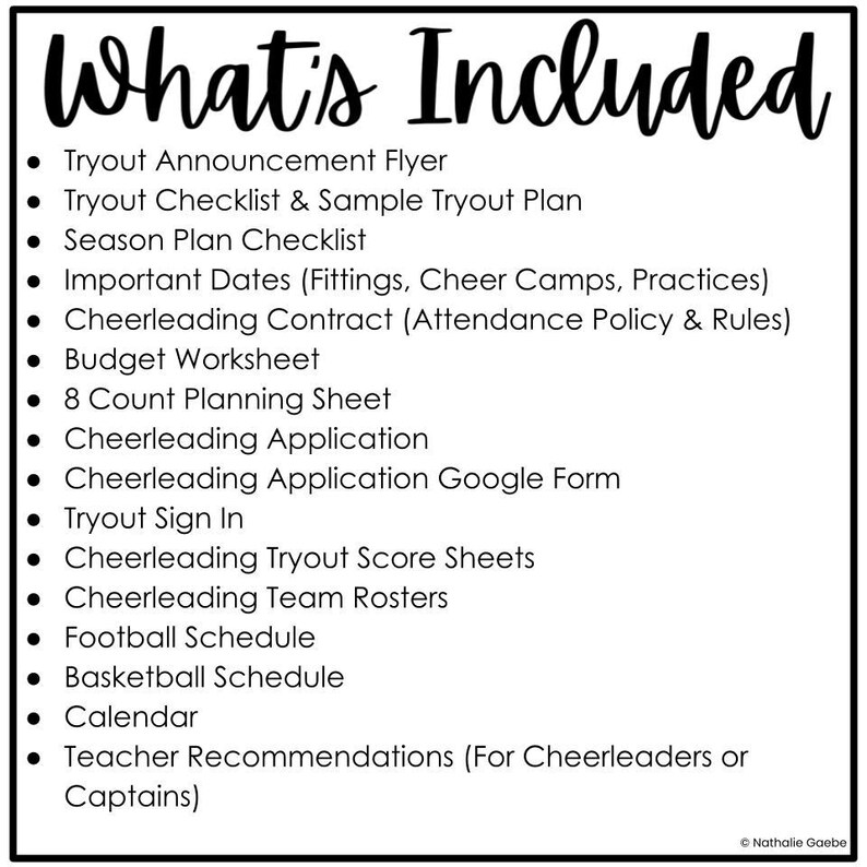 Cheerleading Tryouts Editable Packet and Scoresheets - Etsy