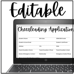 Cheerleading Tryouts Editable Packet and Scoresheets Cheer Tryout ...