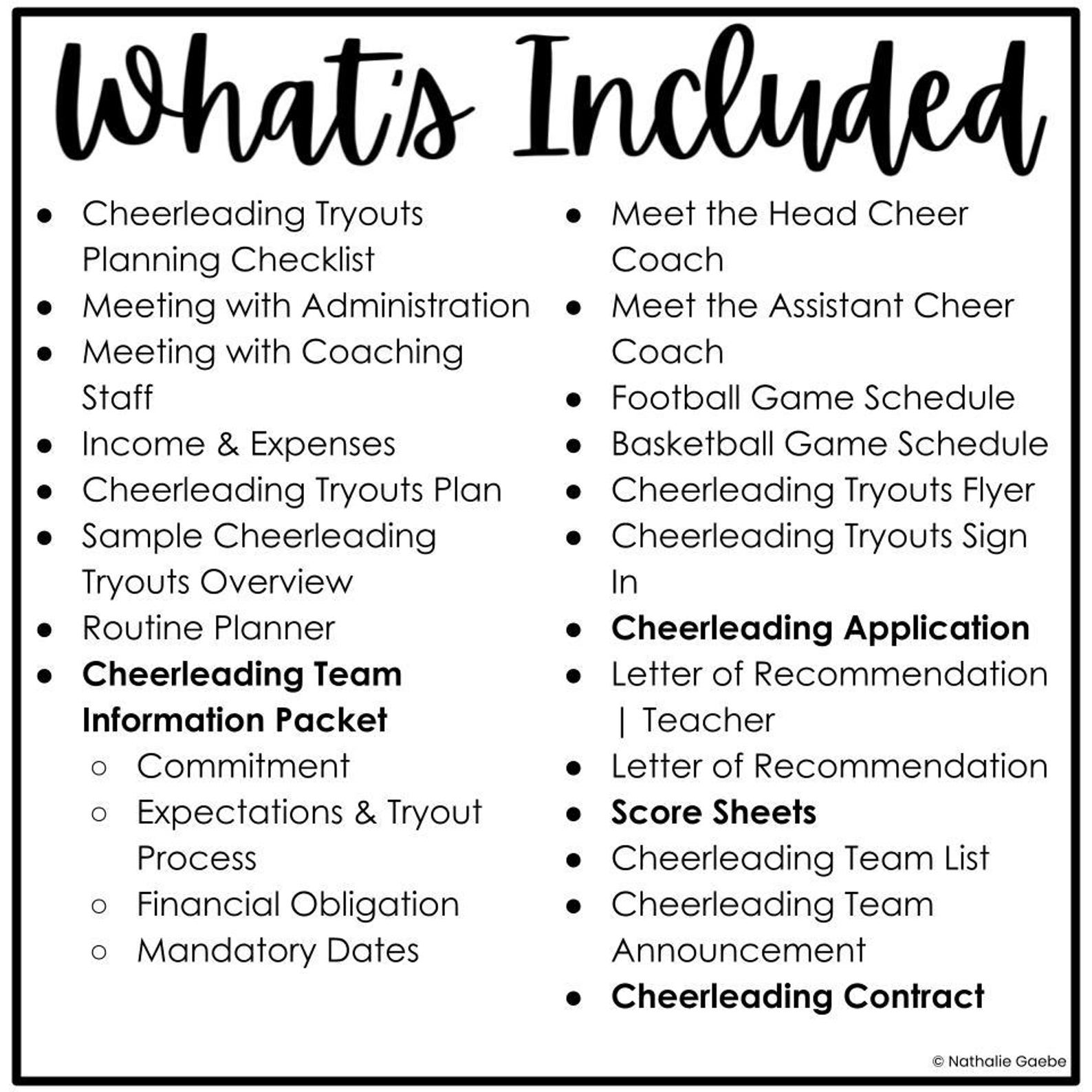 Cheerleading Tryouts Editable Packet and Scoresheets Cheer Tryout ...