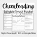 Cheerleading Tryouts Editable Packet and Scoresheets - Etsy