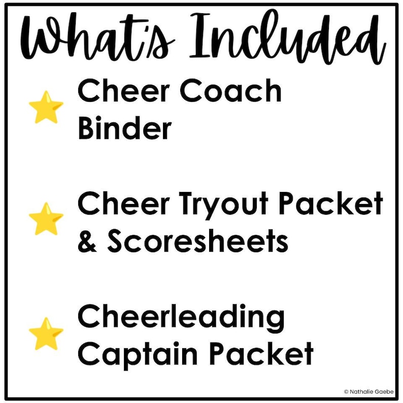 Cheer Coach Bundle: Tryouts, Captain Application, Planner (editable) - Etsy